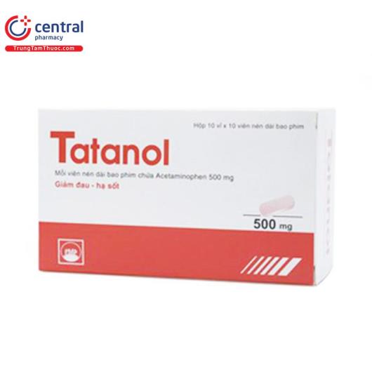 [CHÍNH HÃNG] Thuốc Tatanol 500mg: Giảm đau hạ sốt hiệu quả