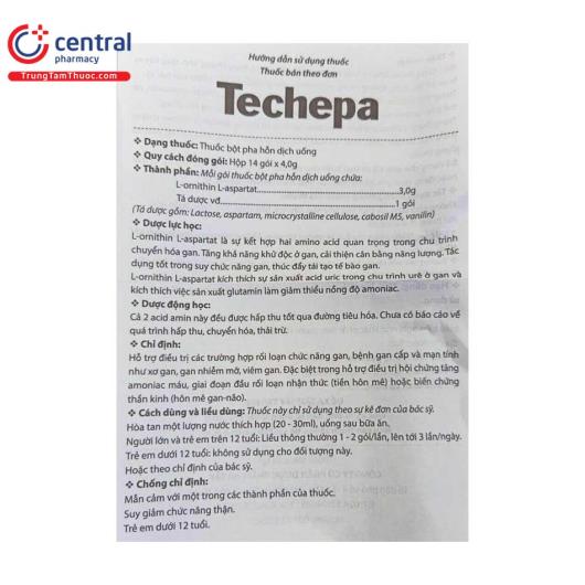 [CHÍNH HÃNG] Thuốc Techepa - Thuốc điều trị các bệnh về gan