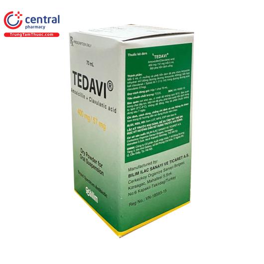 Thuốc Tedavi 400mg/57mg chai 70ml: Công dụng, Cách pha và Giá bán