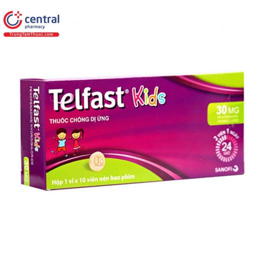 [CHÍNH HÃNG] Thuốc Telfast Kids 30mg - Thuốc điều trị viêm mũi dị ứng