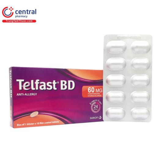 [CHÍNH HÃNG] Thuốc Telfast BD 60mg - Hết ngay dị ứng và viêm mũi