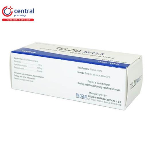 [CHÍNH HÃNG] Thuốc Telzid 40/12.5 - Thuốc điều trị tăng huyết áp