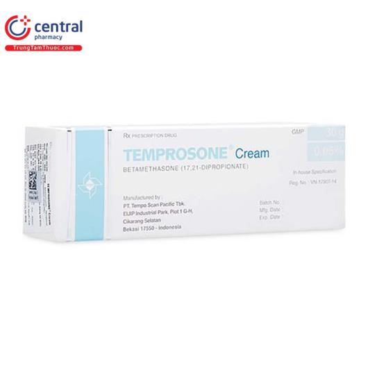 Thuốc Temprosone Cream tuýp 30g - Thuốc da liễu điều trị viêm da