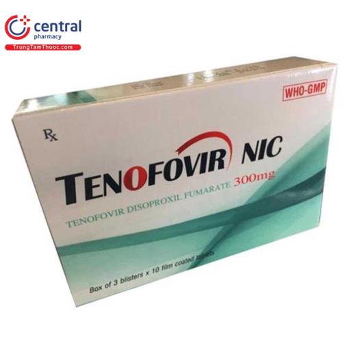 Thuốc Tenofovir Nic (viên nén) điều trị nhiễm HIV type 1