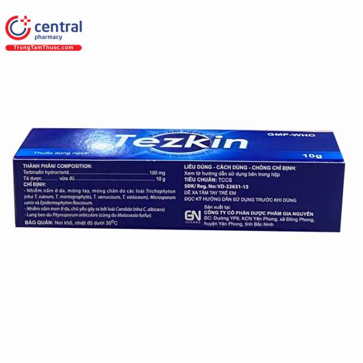 [CHÍNH HÃNG] Thuốc Tezkin 10g - Kem bôi ngoài da điều trị nấm