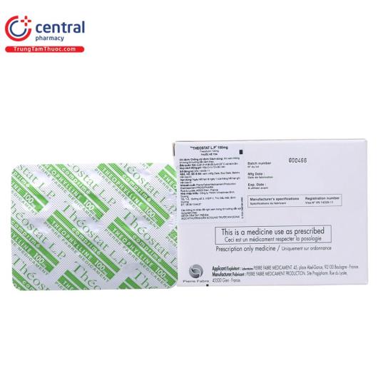 Thuốc Theostat LP100mg - Thuốc điều trị hen phế quản