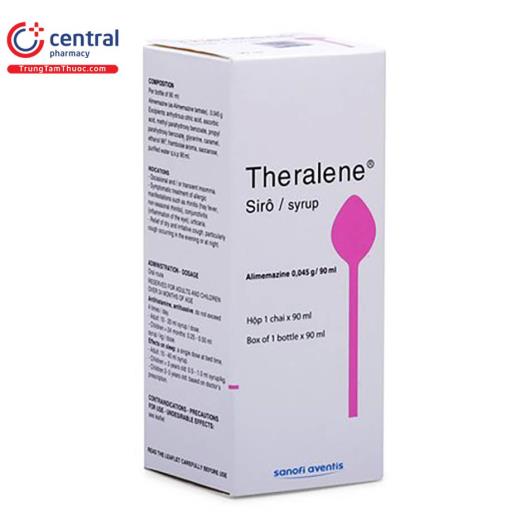 Thuốc Theralene Sirô - thuốc điều trị biểu hiện của dị ứng