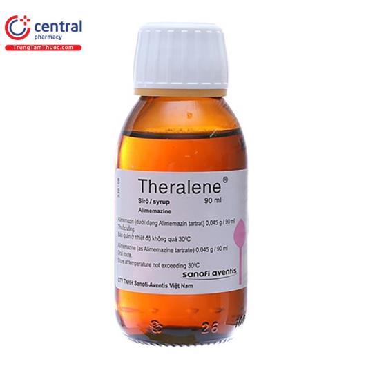 Thuốc Theralene Sirô - thuốc điều trị biểu hiện của dị ứng