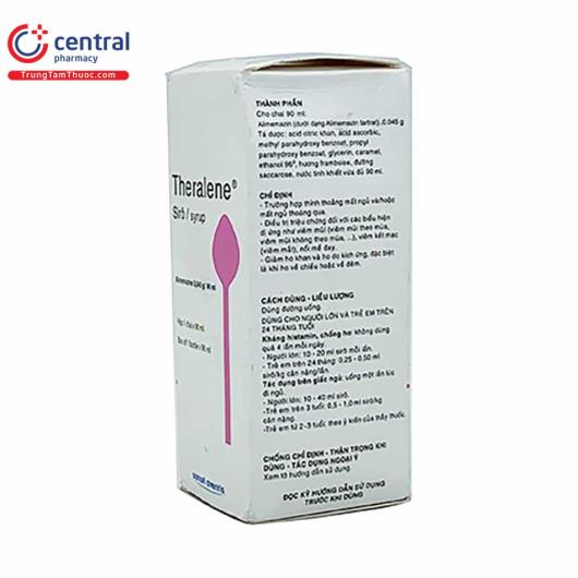 Thuốc Theralene Sirô - thuốc điều trị biểu hiện của dị ứng