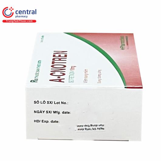 [CHÍNH HÃNG] Thuốc A-Cnotren 10mg - Đánh bay mụn trứng cá
