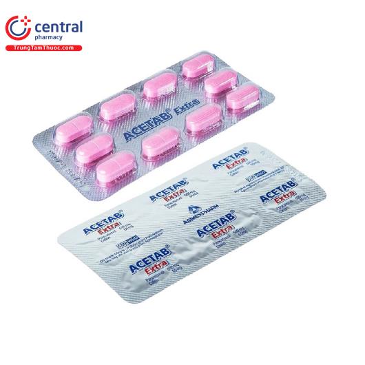 [CHÍNH HÃNG] Thuốc Acetab Extra - Thuốc giảm đau hạ sốt