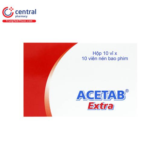 [CHÍNH HÃNG] Thuốc Acetab Extra - Thuốc giảm đau hạ sốt