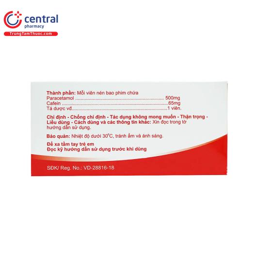 [CHÍNH HÃNG] Thuốc Acetab Extra - Thuốc giảm đau hạ sốt