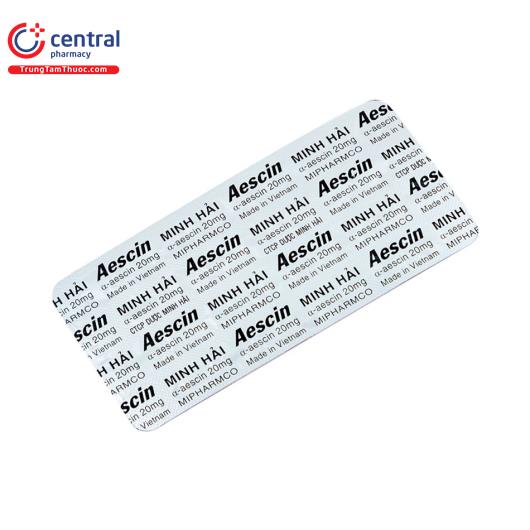 [CHÍNH HÃNG]Thuốc Aescin 20mg : Điều trị giãn tĩnh mạch