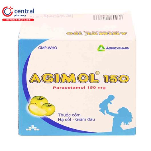 [CHÍNH HÃNG] Thuốc Agimol 150 cốm pha uống giảm đau hạ sốt