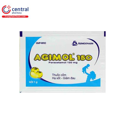[CHÍNH HÃNG] Thuốc Agimol 150 cốm pha uống giảm đau hạ sốt