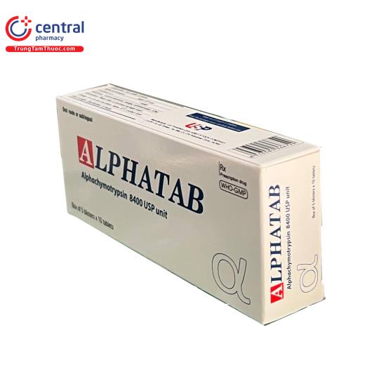 [CHÍNH HÃNG] Thuốc Alphatab 8400 USP chống viêm, giảm phù nề