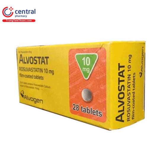 [CHÍNH HÃNG] Thuốc Alvostat - Thuốc có tác dụng hạ cholesterol máu