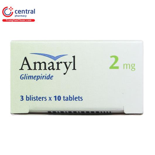 Thuốc Amaryl 2mg - Thuốc điều trị đái tháo đường type 2
