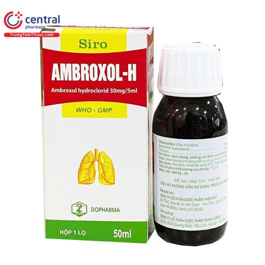 Thuốc Ambroxol-H: liều dùng, cách dùng, lưu ý khi sử dụng