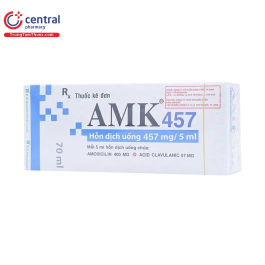 [CHÍNH HÃNG] Thuốc kháng sinh AMK 457 điều trị viêm đường hô hấp