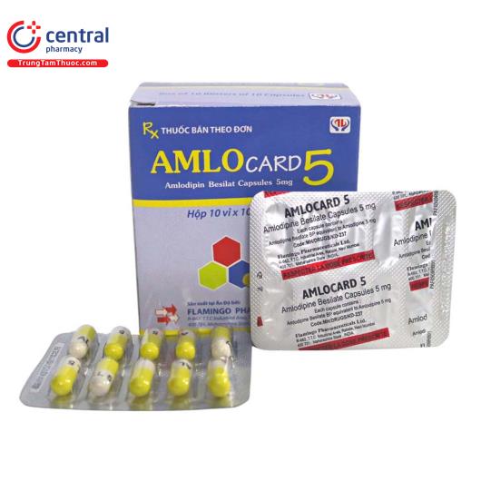 [CHÍNH HÃNG] Thuốc Amlocard 5: thuốc điều trị tăng huyết áp