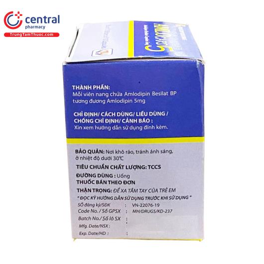 [CHÍNH HÃNG] Thuốc Amlocard 5: thuốc điều trị tăng huyết áp