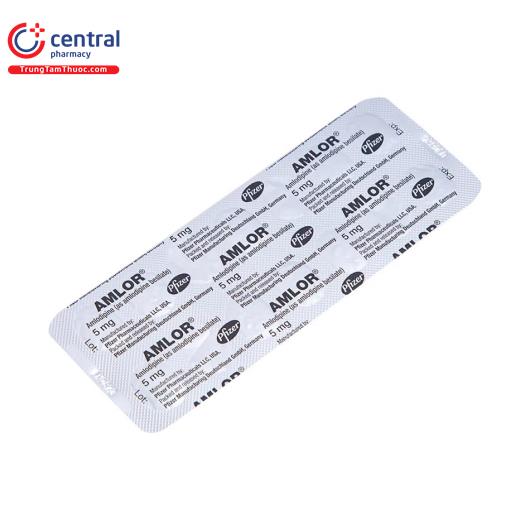 [CHÍNH HÃNG] Thuốc Amlor 5mg Pfizer điều trị tăng huyết áp