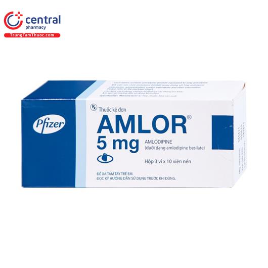 [CHÍNH HÃNG] Thuốc Amlor 5mg Pfizer điều trị tăng huyết áp