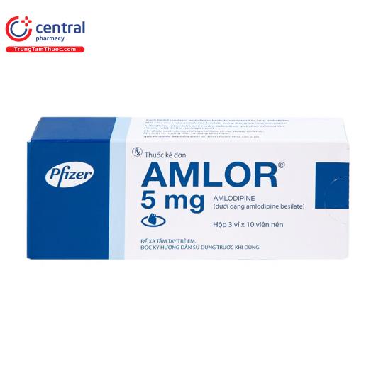 [CHÍNH HÃNG] Thuốc Amlor 5mg Pfizer điều trị tăng huyết áp