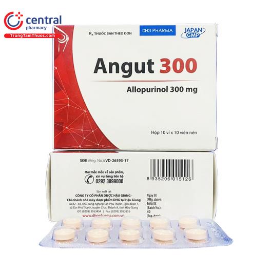 [CHÍNH HÃNG] Thuốc Angut 300 dành cho bệnh Gout mạn tính