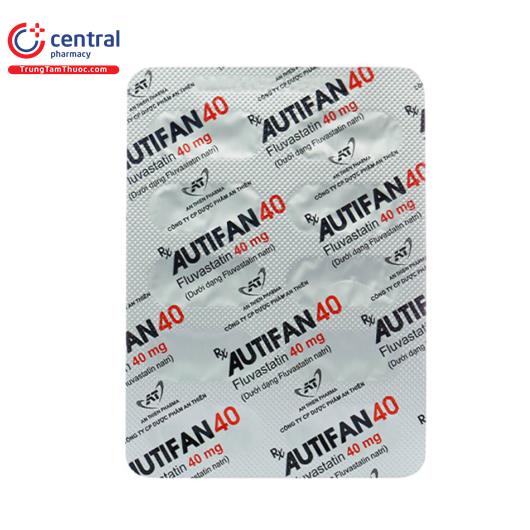 [CHÍNH HÃNG] Thuốc Autifan 40 điều trị hạ lipid máu