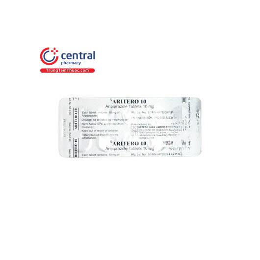 [CHÍNH HÃNG] Thuốc Aritero 10 điều trị bệnh lý tâm thần phân liệt.