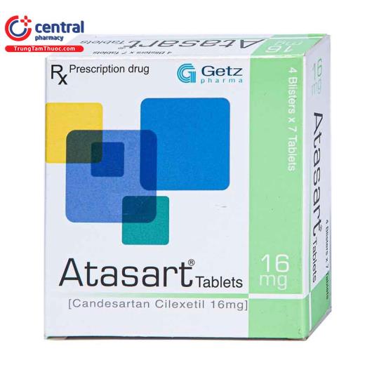 Thuốc Atasart Tablets 16mg trị cao huyết áp không rõ nguyên do