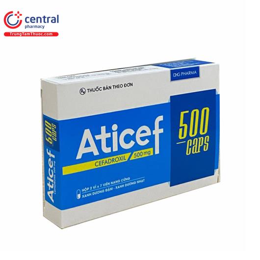 Thuốc Aticef 500mg (Cefadroxil) Dược Hậu Giang: điều trị nhiễm khuẩn