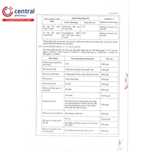 [CHÍNH HÃNG] Thuốc Atorpa- E 20/10 phòng ngừa bệnh tim mạch