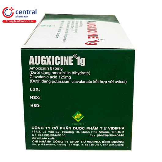 [CHÍNH HÃNG] Thuốc Augxicine 1g - Chống nhiễm khuẩn hiệu quả