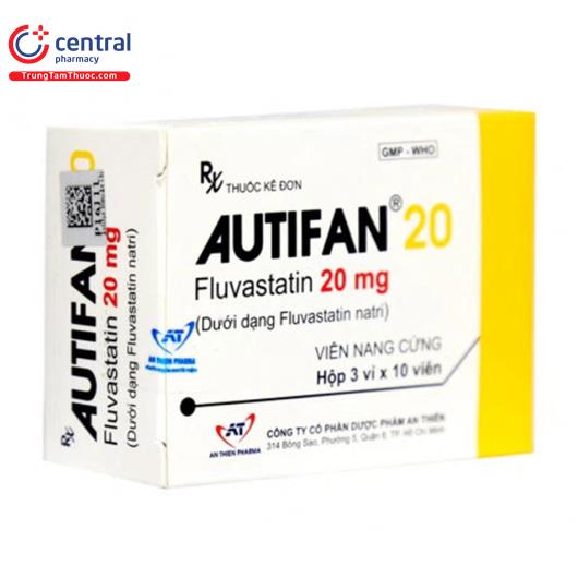 [CHÍNH HÃNG] Thuốc Autifan 20mg điều trị rối loạn lipid máu