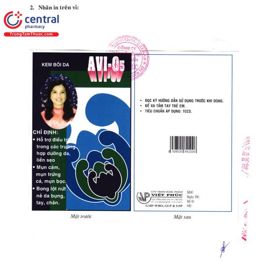 [CHÍNH HÃNG] Kem bôi da AVI-O5 - thuốc điều trị mụn trứng cá