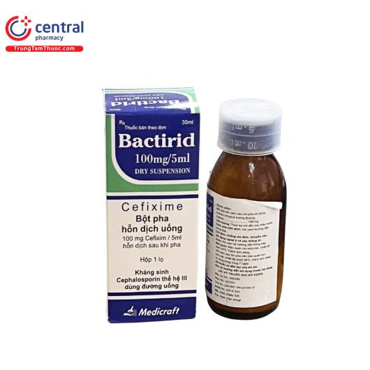 [CHÍNH HÃNG] Thuốc Bactirid 100mg/5ml chai 30ml- Điều trị nhiễm khuẩn