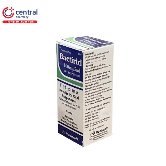 [CHÍNH HÃNG] Thuốc Bactirid 100mg/5ml chai 30ml- Điều trị nhiễm khuẩn