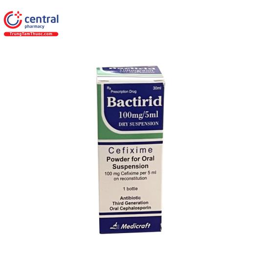 [CHÍNH HÃNG] Thuốc Bactirid 100mg/5ml chai 30ml- Điều trị nhiễm khuẩn