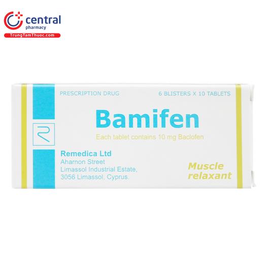 [CHÍNH HÃNG] Thuốc Bamifen 10mg điều trị tình trạng co cứng cơ