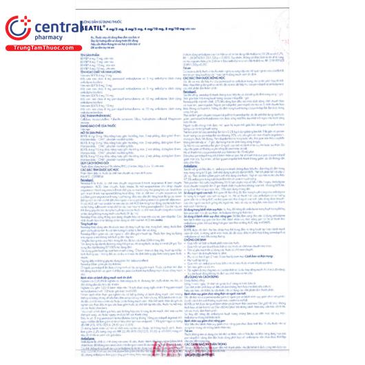 [CHÍNH HÃNG] Thuốc Beatil 8mg/10mg - điều trị tăng huyết áp vô căn