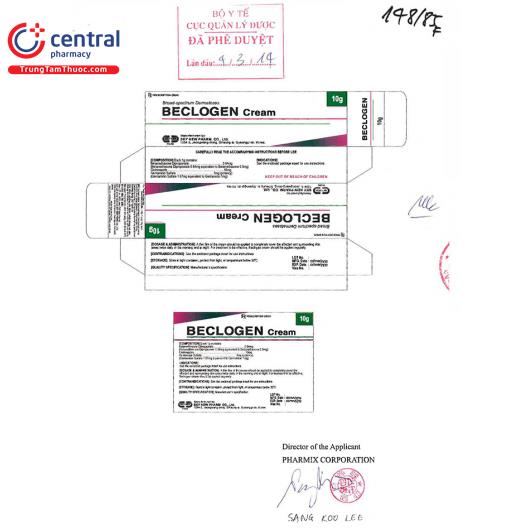 [CHÍNH HÃNG] Thuốc BECLOGEN cream điều trị viêm da hiệu quả