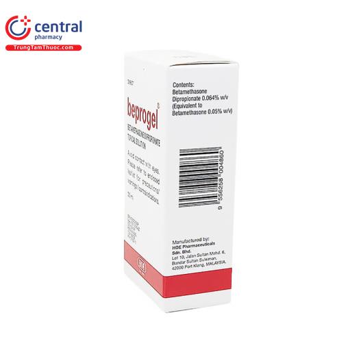 [CHÍNH HÃNG] Thuốc Beprogel 30ml điều trị viêm da, herpes