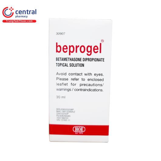 [CHÍNH HÃNG] Thuốc Beprogel 30ml điều trị viêm da, herpes
