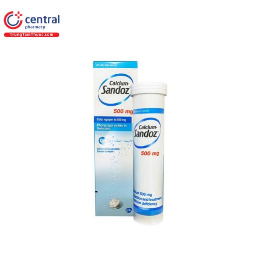 [CHÍNH HÃNG] Thuốc Calcium Sandoz 500mg - Thuốc bổ sung Calci