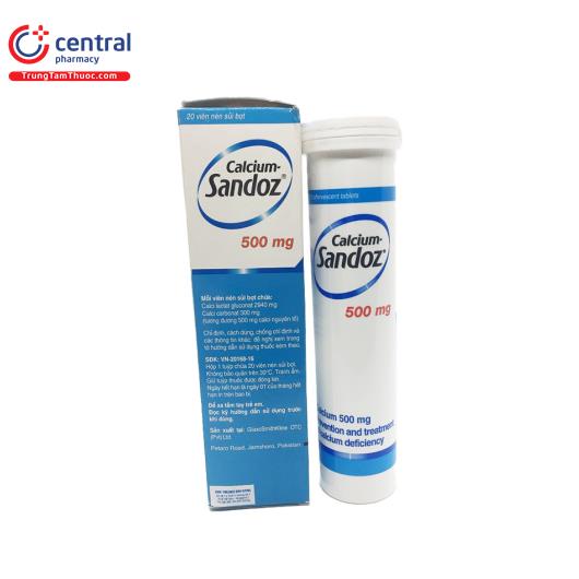 [CHÍNH HÃNG] Thuốc Calcium Sandoz 500mg - Thuốc bổ sung Calci