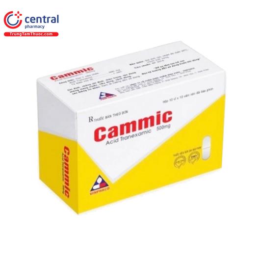 Thuốc viên Cammic 500mg (Viên) giúp ngăn ngừa và điều trị chảy máu